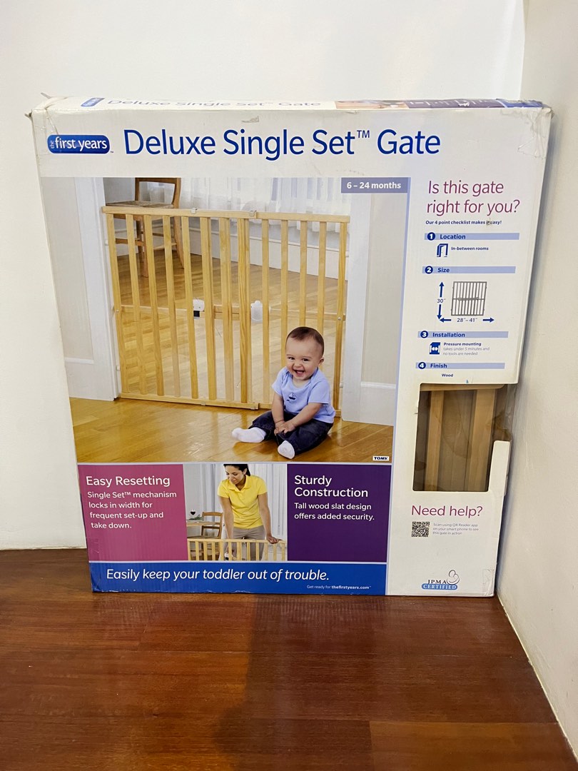 New wooden safety gate, Babies & Kids, Baby Nursery & Kids Furniture ...