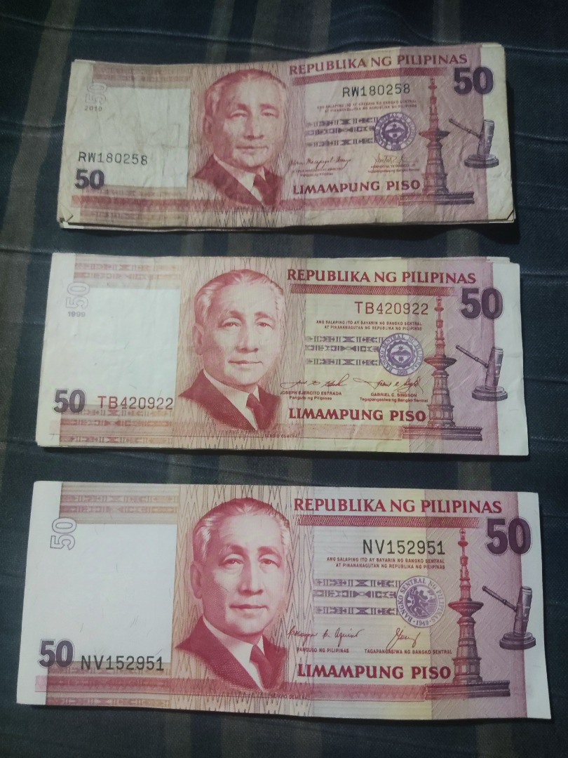 Old 50 Peso Philippines Money, Hobbies & Toys, Memorabilia ...
