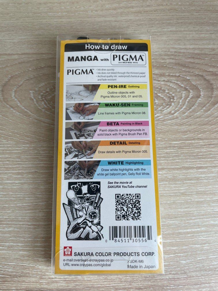 Pigma Manga Basic Set, Hobbies & Toys, Stationery & Craft, Stationery ...