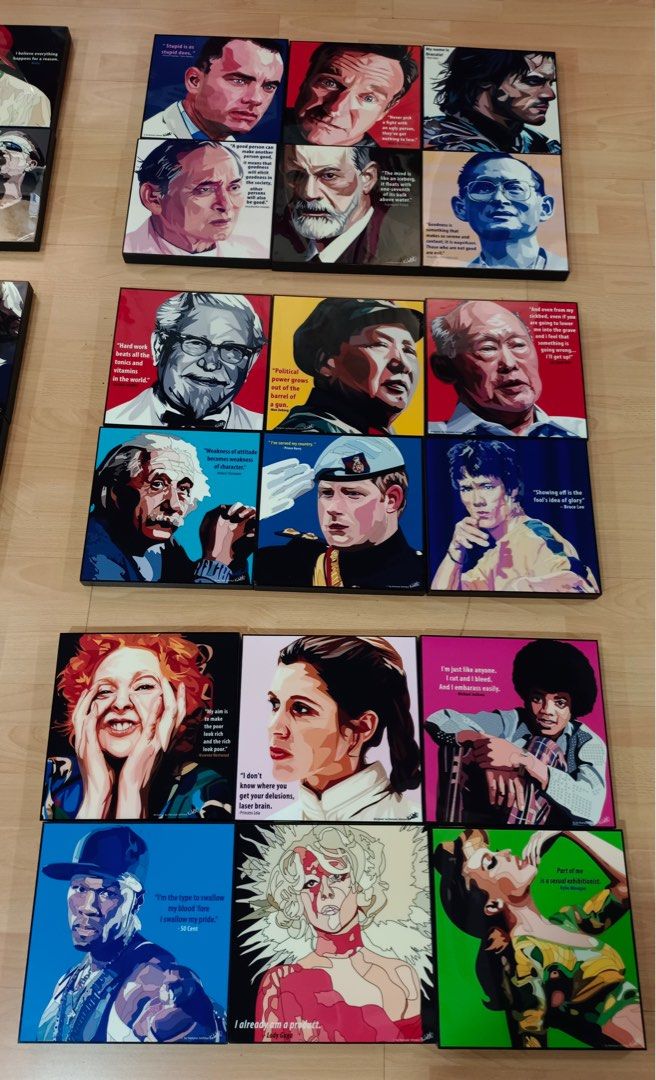 Pop Art Mao Zedong China Politician (10x10inch), Furniture & Home ...