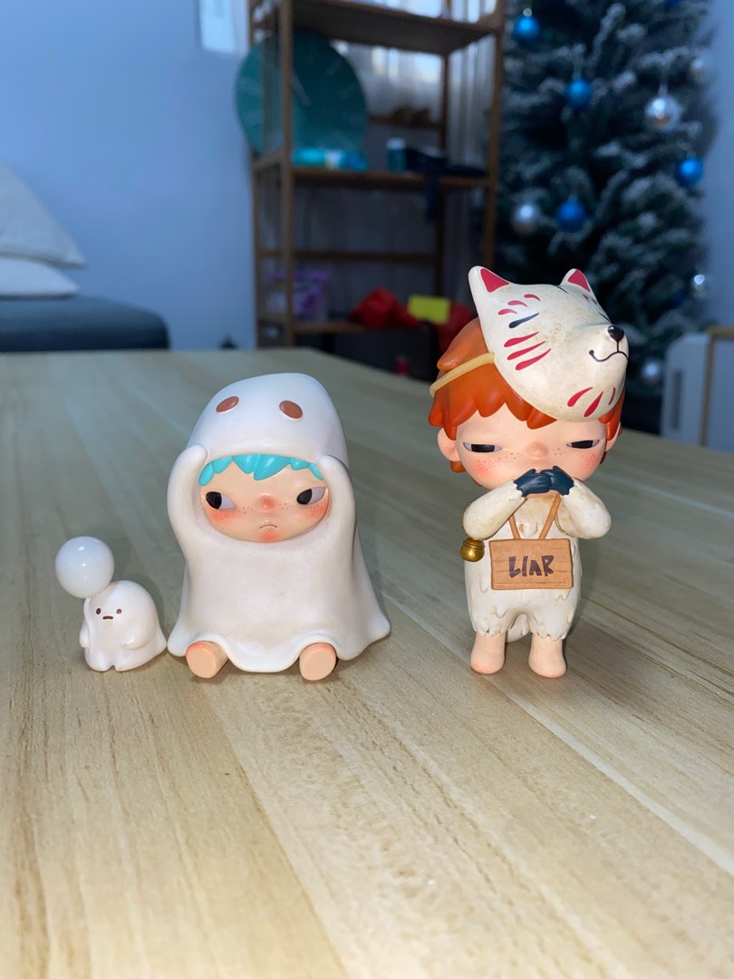 POPMART Hirono Ghost & Fox, Hobbies & Toys, Toys & Games on Carousell