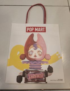 Pop mart paper bag, Women's Fashion, Bags & Wallets, Tote Bags on Carousell