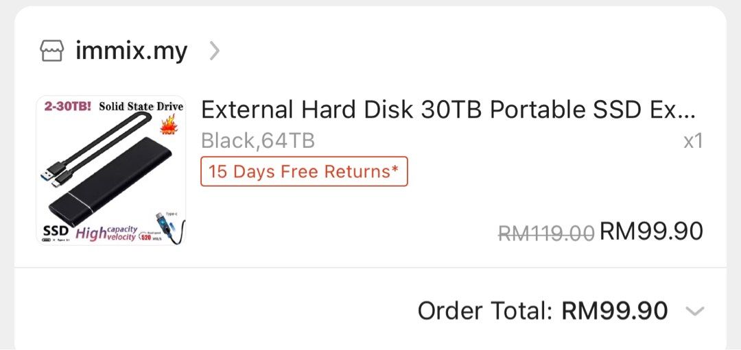 Portable SSD 64TB, Computers & Tech, Parts & Accessories, Hard Disks ...