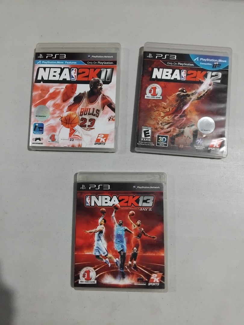 PS3 (PlayStation 3) Games - bundle of 3 - NBA2K11, NBA2K12 and NBA2K13 ...