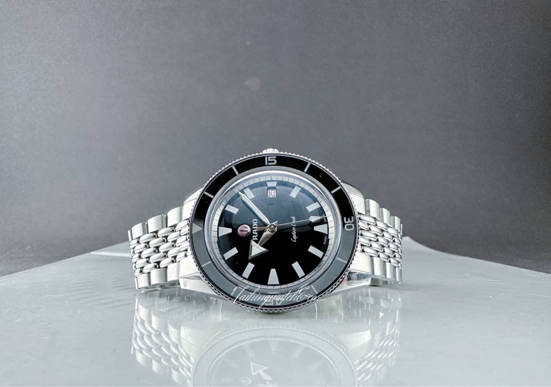 Rado captain cook black dial watch, Luxury, Watches on Carousell