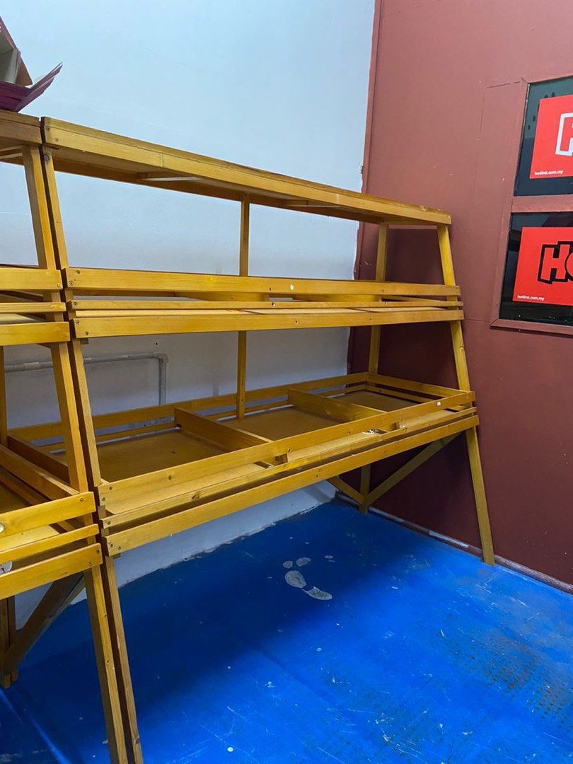 Rak kayu pelbagai barang, Furniture & Home Living, Furniture, Shelves ...