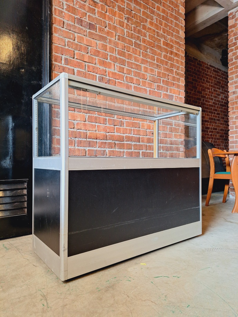 (Retail Shop) Stainless Steel Glass Display Portable Showcase Cabinet ...