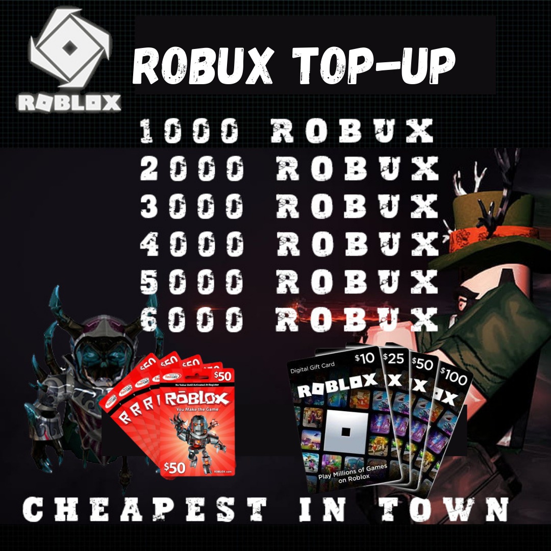 Roblox Robux Top-Up Service (Cheap and Safe), Video Gaming, Gaming ...