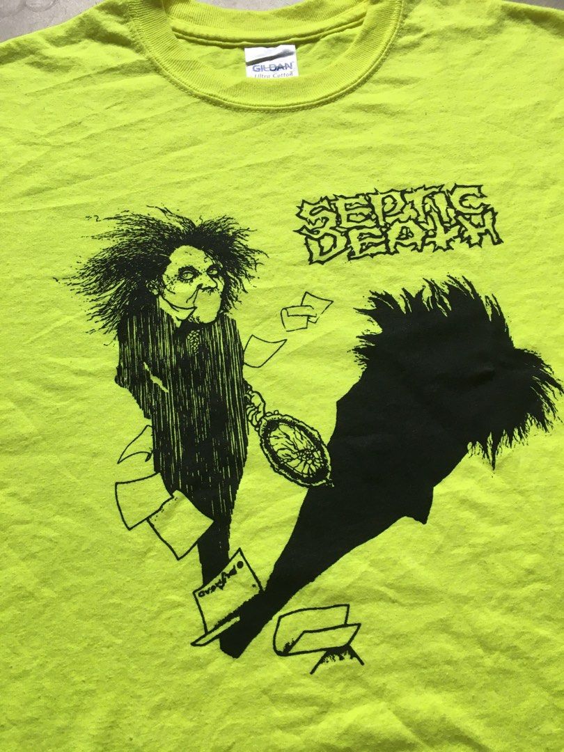 SEPTIC DEATH Kichigai T Shirt Pushead Metallica Cro-Mags Poison Idea ...