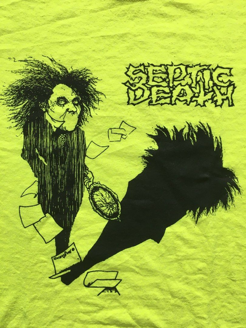 SEPTIC DEATH Kichigai T Shirt Pushead Metallica Cro-Mags Poison Idea ...