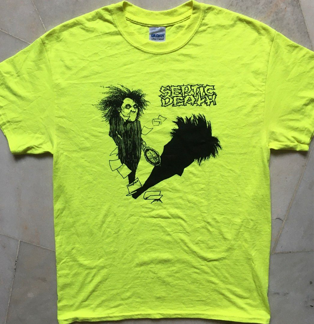 SEPTIC DEATH Kichigai T Shirt Pushead Metallica Cro-Mags Poison Idea ...