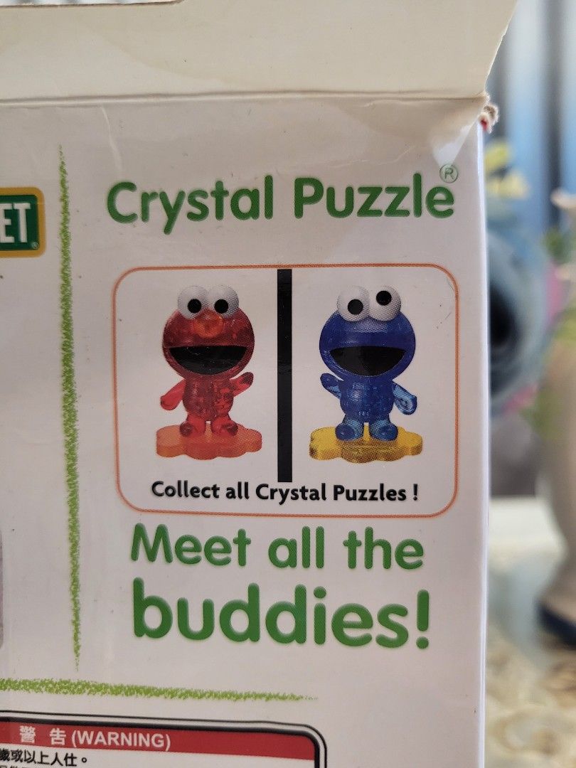 Sesame Street Elmo 40 Pcs. Crystal Puzzle, Hobbies & Toys, Toys & Games ...