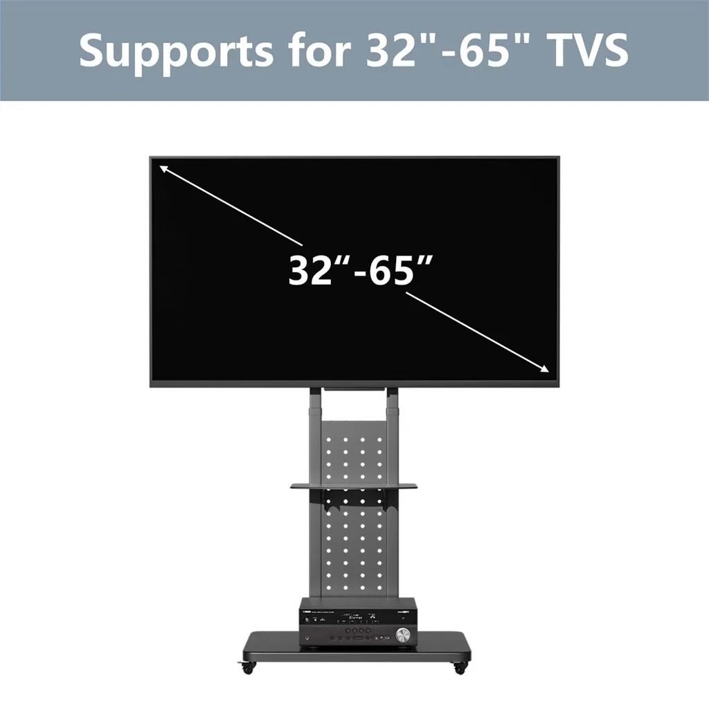 實體店鋪/SF TV floor stand TV stand Monitor stand rollable, 90° swivel TV ...