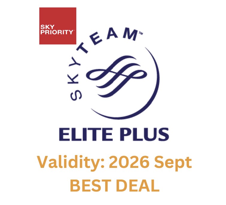 Skyteam Elite Plus 2 Years Membership Priority Pass KLM Air France ...