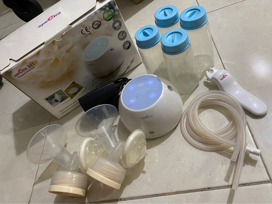 Spectra M1 breast milk double pump full set, Babies & Kids, Nursing ...
