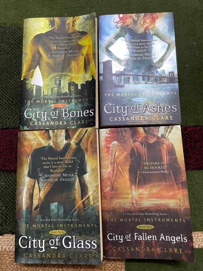THE MORTAL INSTRUMENTS (books 1-4) by cassandra clare, Hobbies & Toys ...