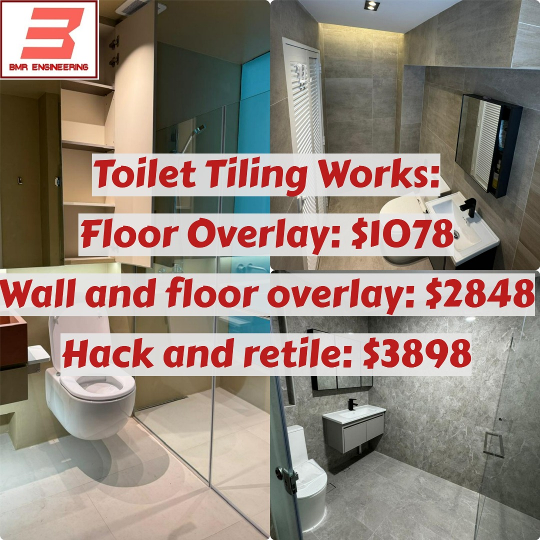 Tiling, Hacking, Plumbing, Electrical, Vinyl, painting, Plastering ...