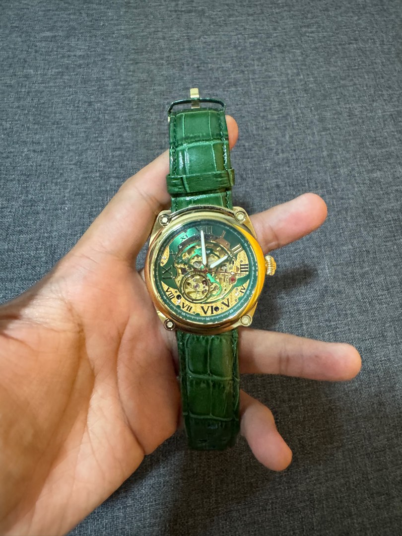 Tomaz Xavier Automatic Green/Gold, Men's Fashion, Watches & Accessories ...
