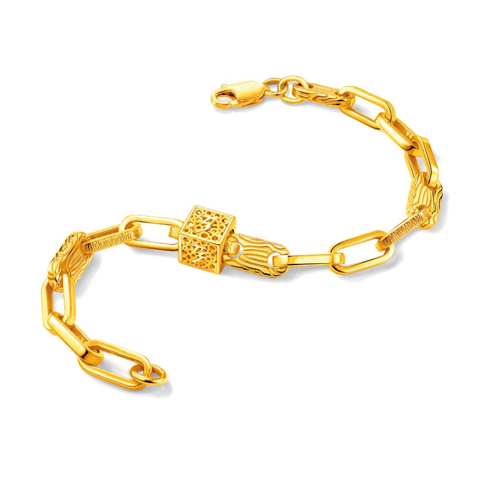 Tranz Poh kong bracelet sinki graffeta emas 916 22k gold, Women's ...
