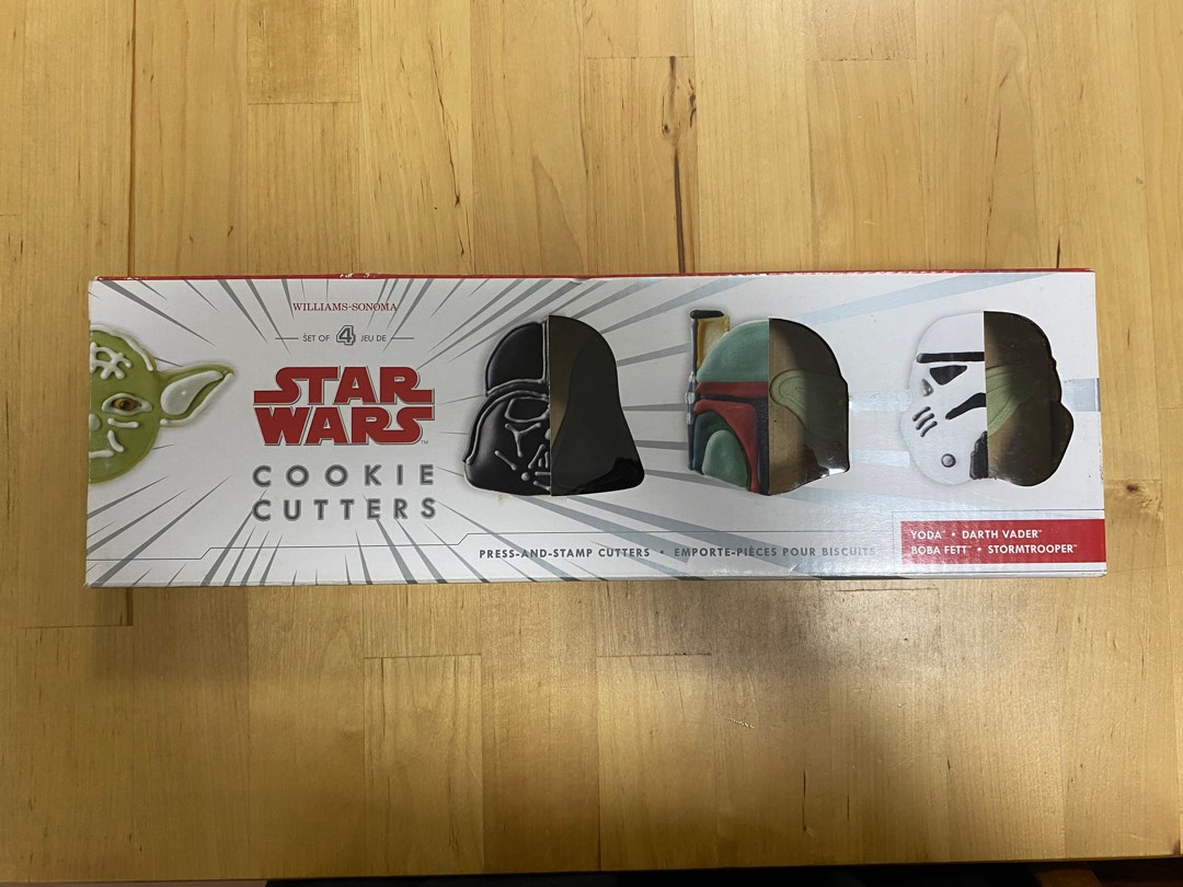 Williams Sonoma Star Wars Cookie Cutter set (darth vader yoda ...