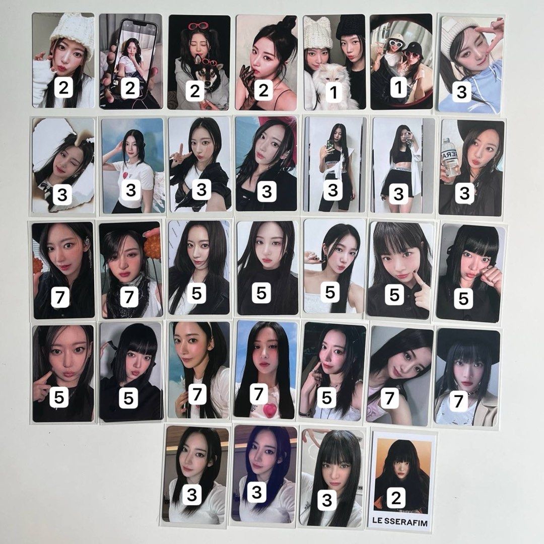 WTS LE SSERAFIM CHAEWON SAKURA YUNJIN KAZUHA EUNCHAE UNFORGIVEN UNIT WEVERSE COMPACT ALBUM POB ...