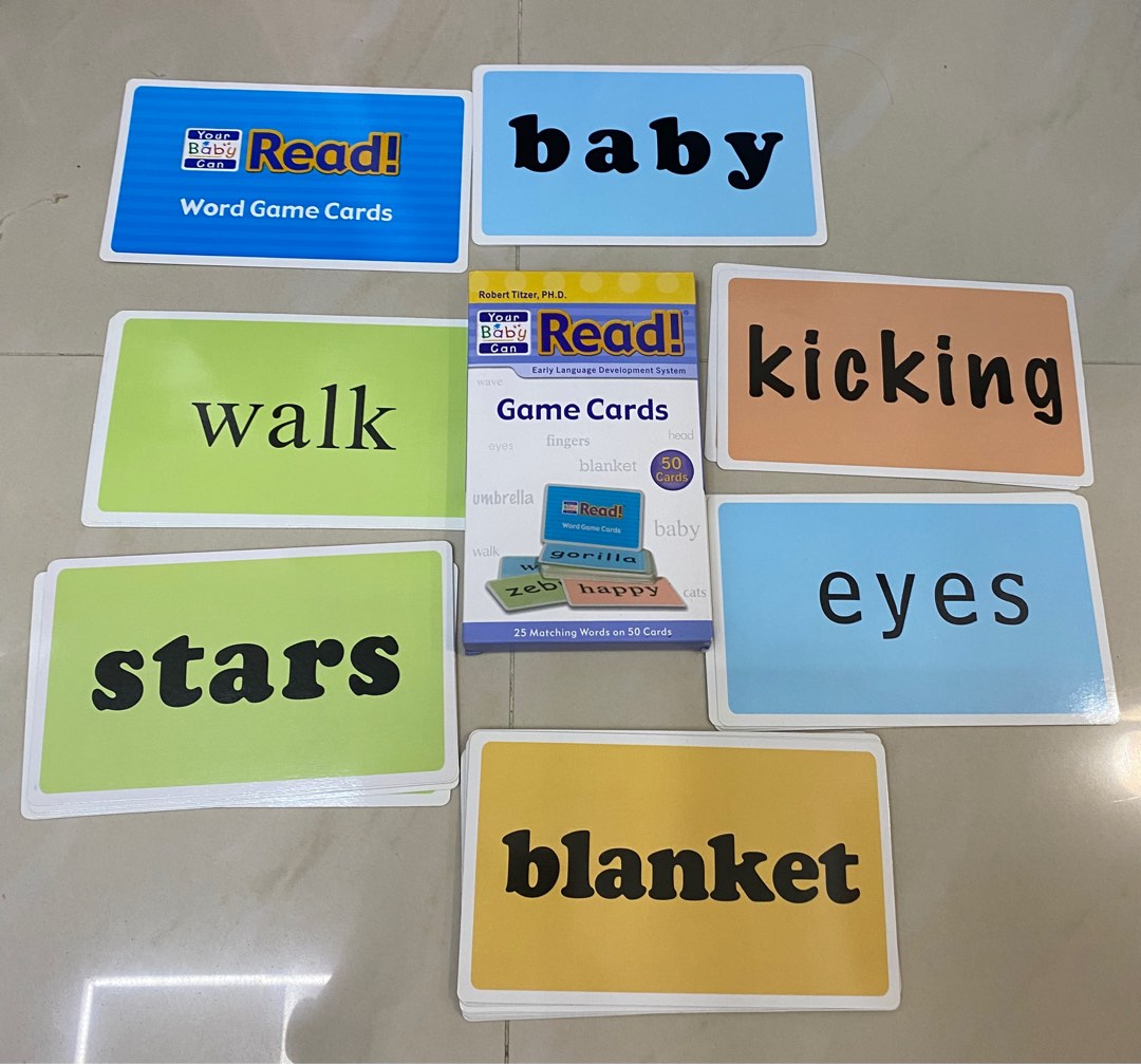 Your baby can read / Robert titzer phd/ game cards / 50cards ...