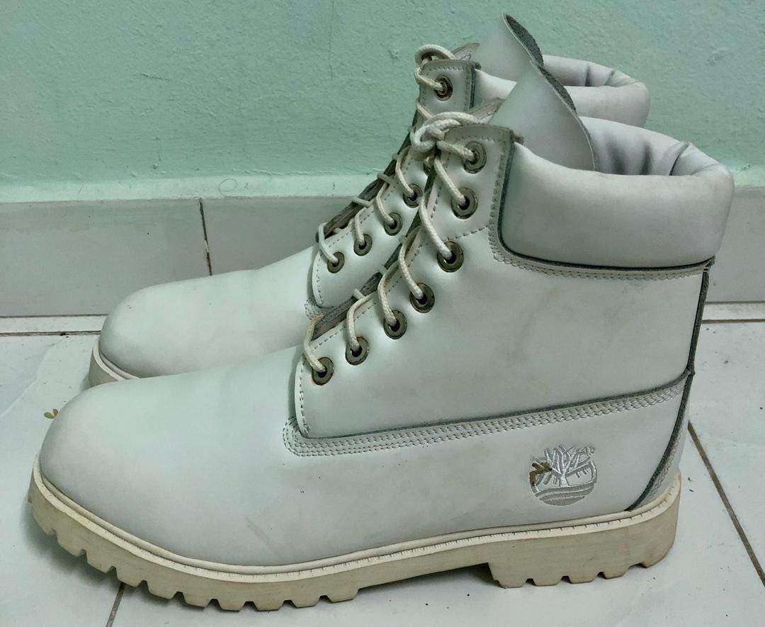 11UK/29.5CM Timberland White Boots 49088 (Authenticated by Grailed team ...