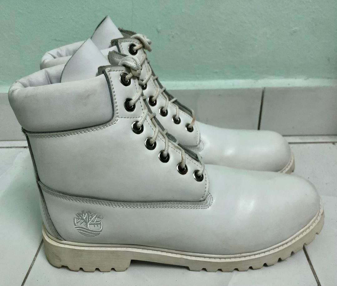 11UK/29.5CM Timberland White Boots 49088 (Authenticated by Grailed team ...