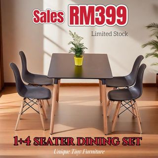 Meja lipat plastic niaga/dapur makan/tetamu, Furniture & Home Living ...