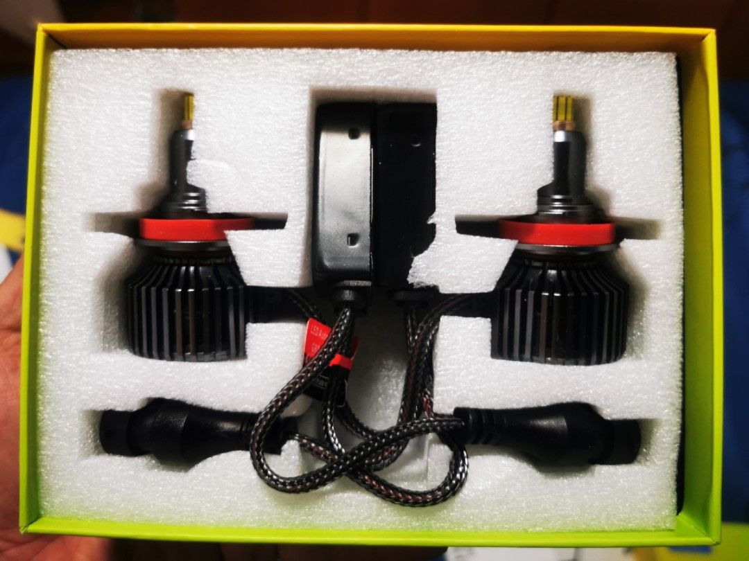 1 pair H8 H9 H11 360° led fog light bulb white colour 6000k, Car ...