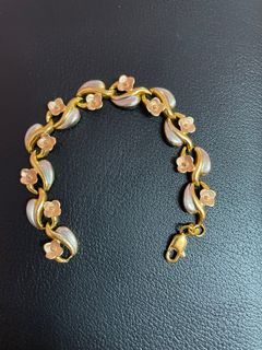Tranz Poh kong bracelet sinki graffeta emas 916 22k gold, Women's ...