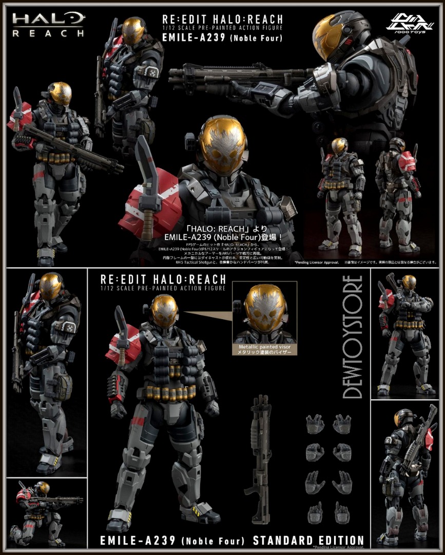 ⭐ [𝗣𝗿𝗲-𝗼𝗿𝗱𝗲𝗿] 1000toys Re:Edit 1/12 Scale Action Figure - Halo: Reach ...