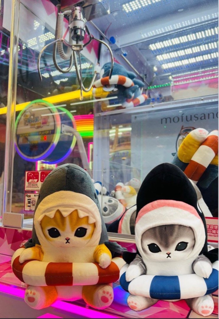 最新 日版mofusand 鯊魚貓x水泡泳 圈毛公仔28CM 100/1, 興趣及遊戲, 玩具 & 遊戲類 - Carousell