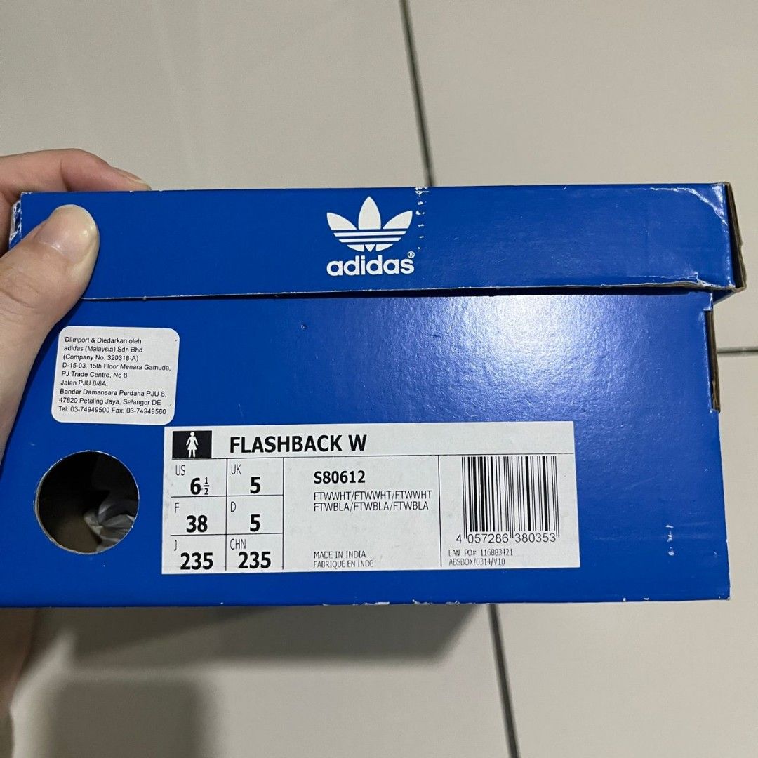 Adidas Flashback White, Women's Fashion, Footwear, Sneakers on Carousell