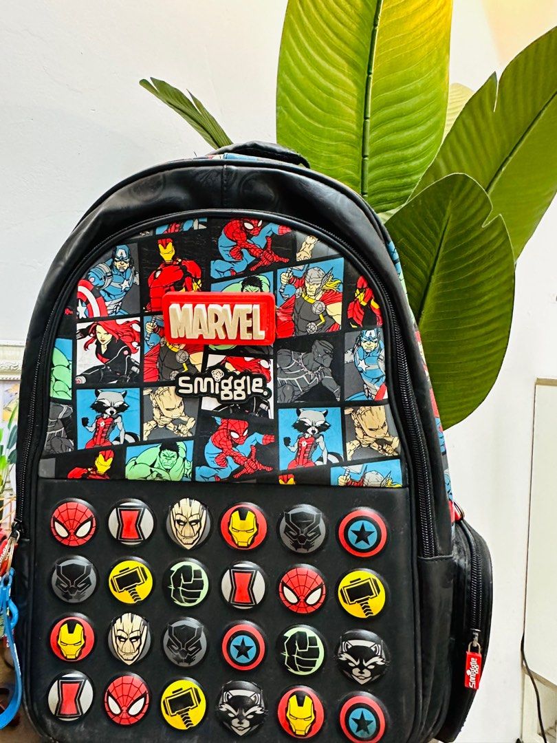 Bag Sekolah Roda Marvel (Smiggle), Babies & Kids, Babies & Kids Fashion ...