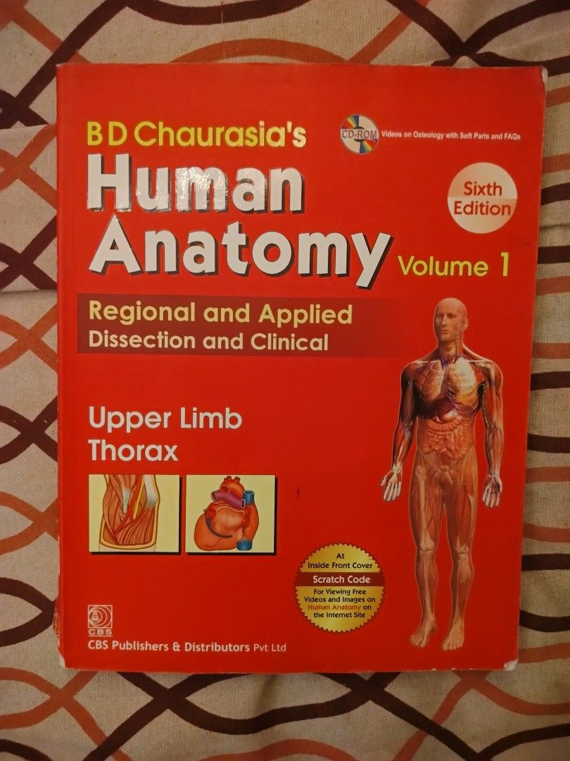 BD Chaurasia's Human anatomy vol 1 & 2, Hobbies & Toys, Books ...