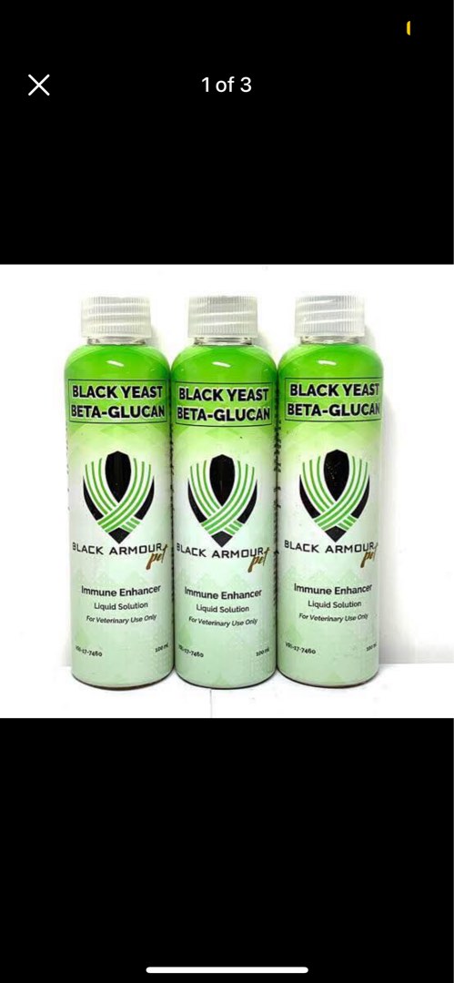 Black Armour Immune Enhancer for Pets 100ml, Health & Nutrition, Health ...