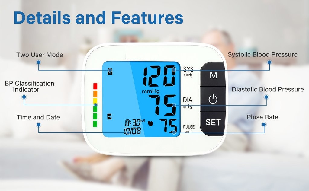 Brand New HSA-listed Electronic Upper Arm Blood Pressure Monitor 4x AAA ...