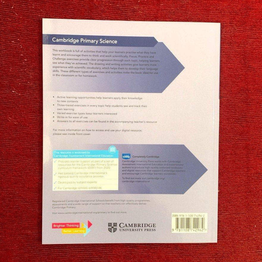 Cambridge Primary Science Workbook 5 with Digital Access, Buku & Alat ...