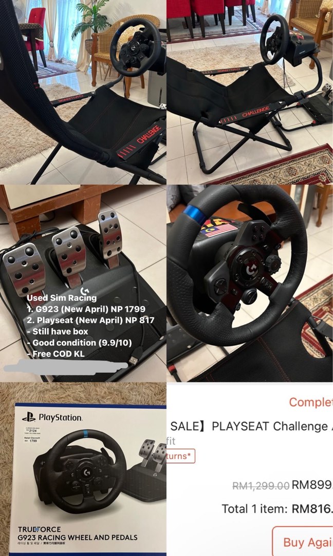 (CAN NEGO) Sim Racing Logitech G623 PS5 & PC, Video Gaming, Video Game ...