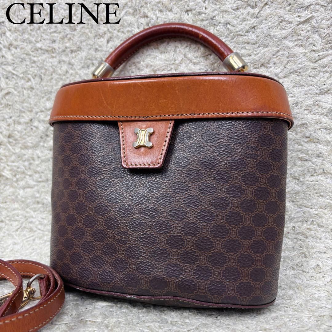 Celine Shoulder Bag 2way Triumph Hardware Macadam Pattern PVC, Women's ...