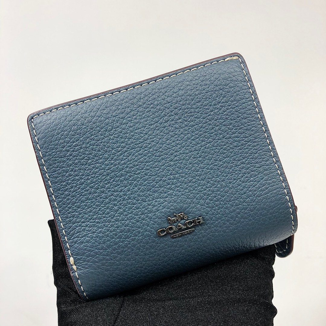 COACH X PEANUTS SNOOPY BLUE COMPACT SHW WALLET SLG 247045335 ~, Luxury ...