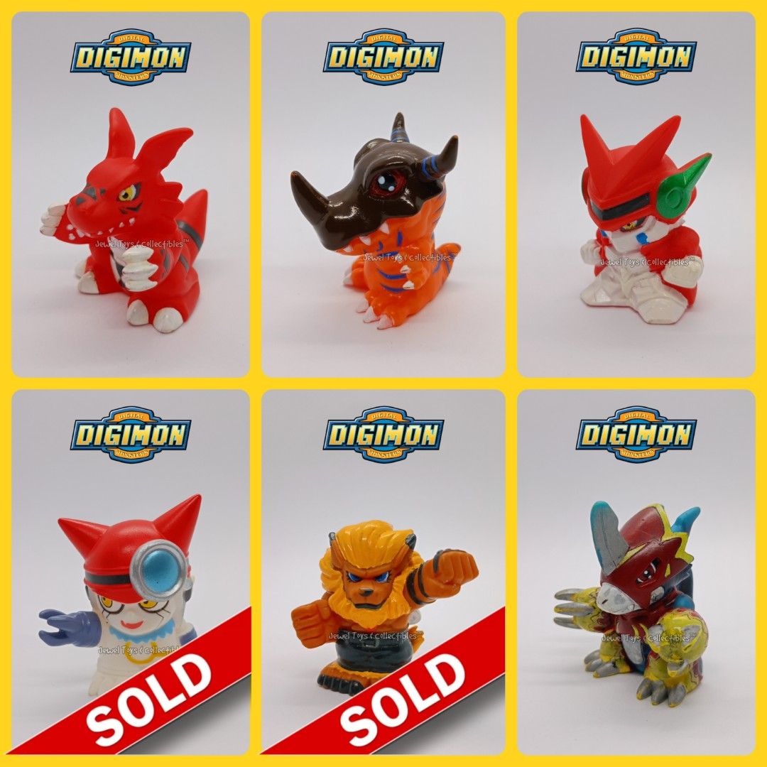 Digimon Finger Puppets, Hobbies & Toys, Toys & Games on Carousell
