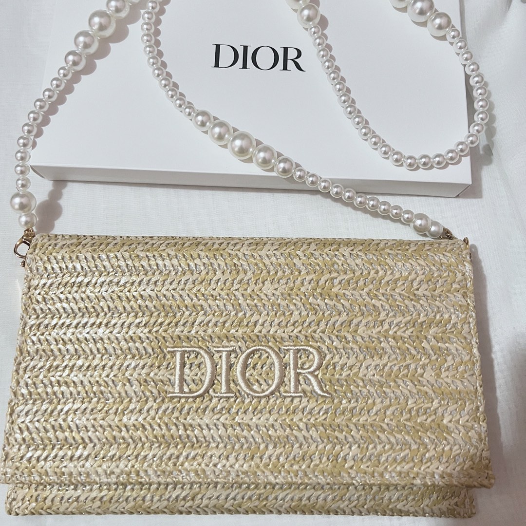 DIOR RAFFIA VIP BAG, Luxury, Bags & Wallets on Carousell