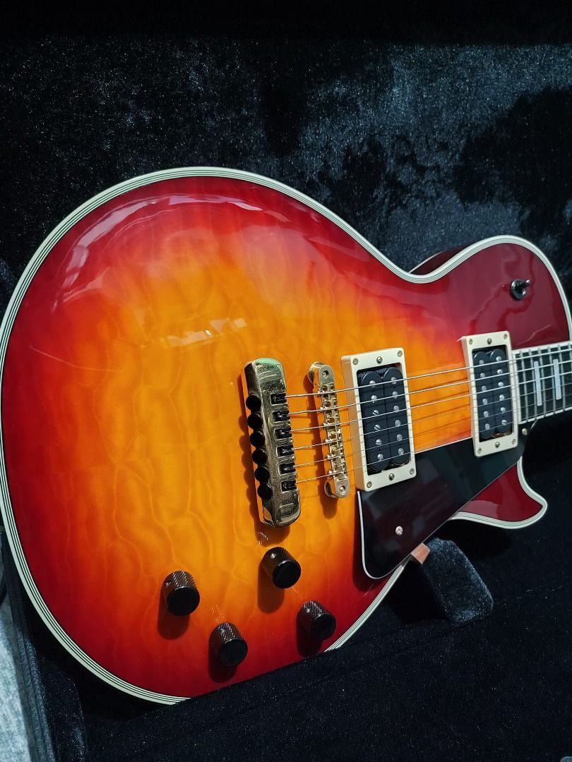 Edwards Les Paul Sunburst with Gotoh Magnum Lock Trad Locking Tuners ...