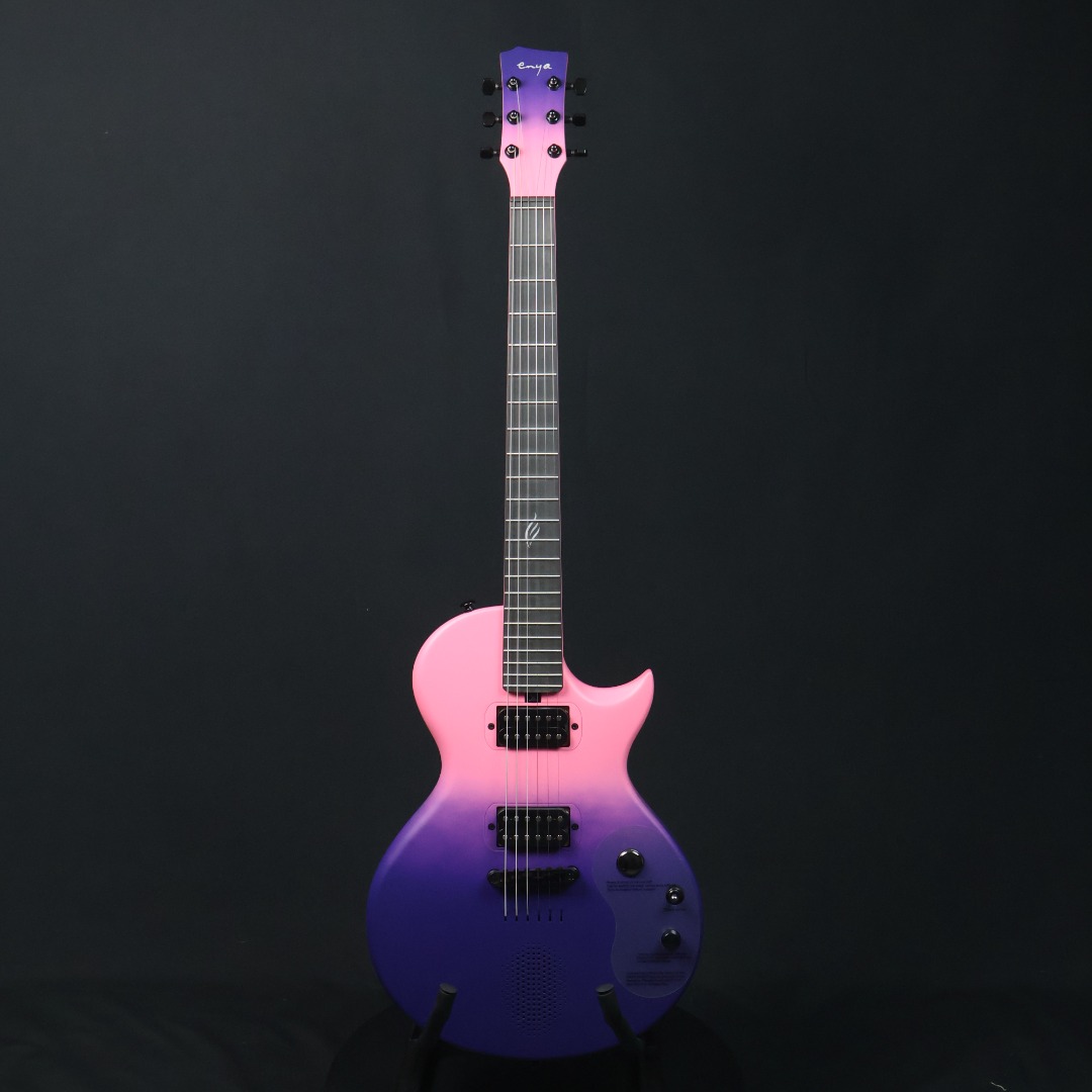 Enya Nova Go Sonic Carbon Fiber composite Electric Guitar with Built In Speaker - Cosmic Purple ...