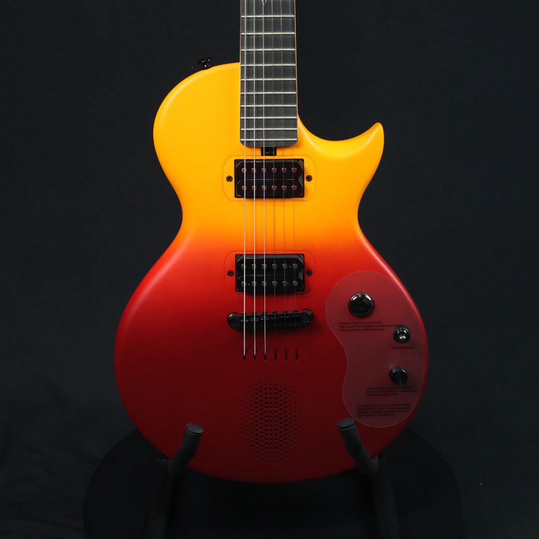 Enya Nova Go Sonic Carbon Fiber composite Electric Guitar with Built In Speaker - Volcano Red ...