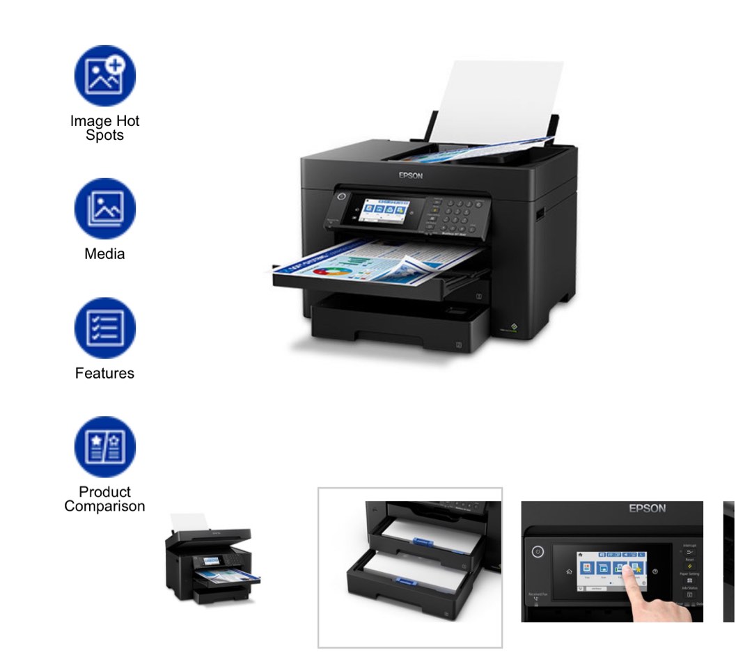 Epson Workforce WF-7840DTWF, Computers & Tech, Printers, Scanners ...