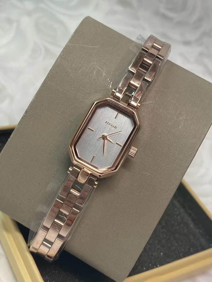 FOSSIL SMALL AUDELIA ROSEGOLD DIAL AUTHENTIC WATCH, Women's Fashion ...