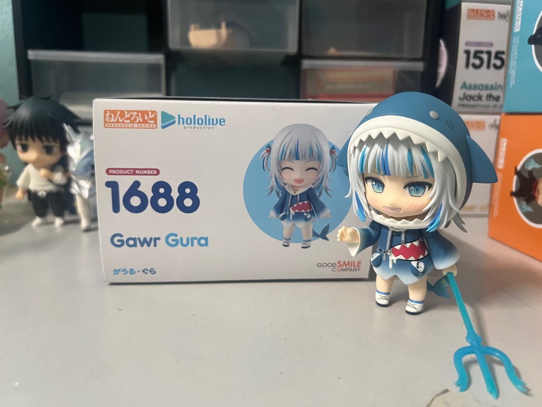 GSC Nendoroid 1688 Gawr Gura, Hobbies & Toys, Toys & Games on Carousell